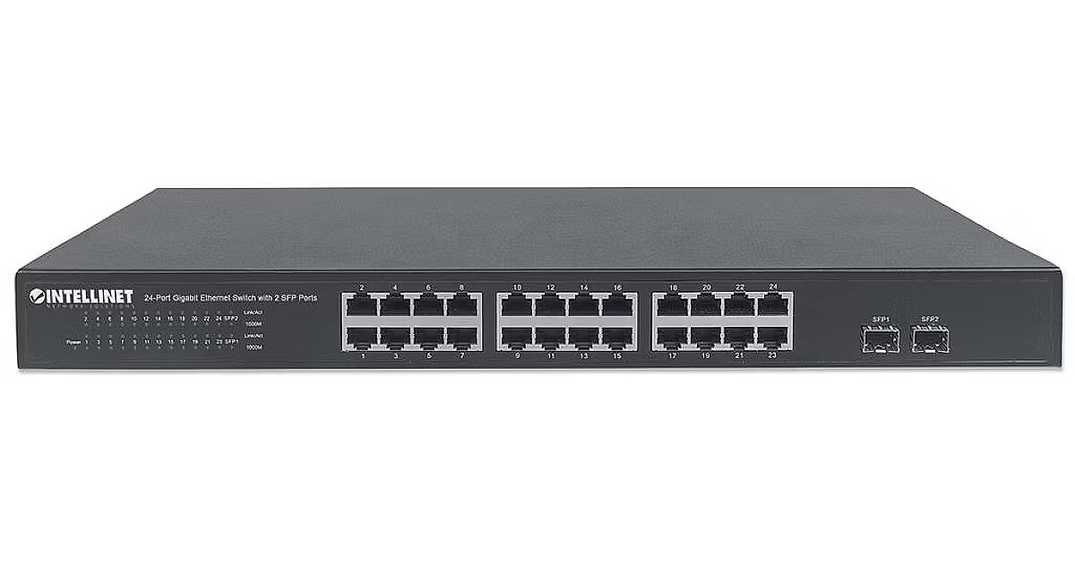 Intellinet 561044, 24x1GE 2x SFP (561044)
