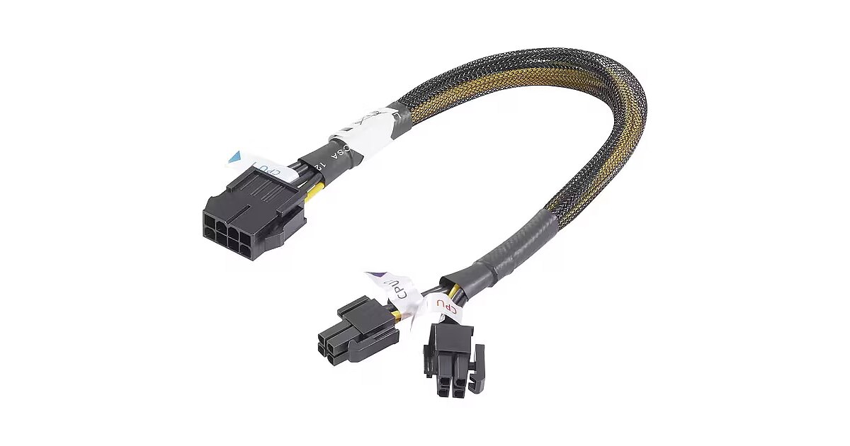 Akasa ATX12V PSU cable extension, 0.3m (AK-CB8-8-EXT)