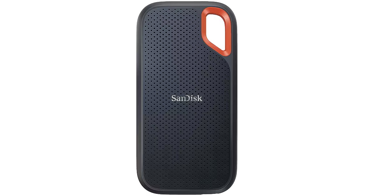 Sandisk Extreme Portable SSD V2, 1TB, Black & Orange (SDSSDE61-1T00-G25)
