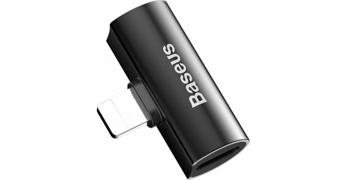Baseus Adapteris Baseus Lightning Male - Lightning Female Black (CAL46-01)