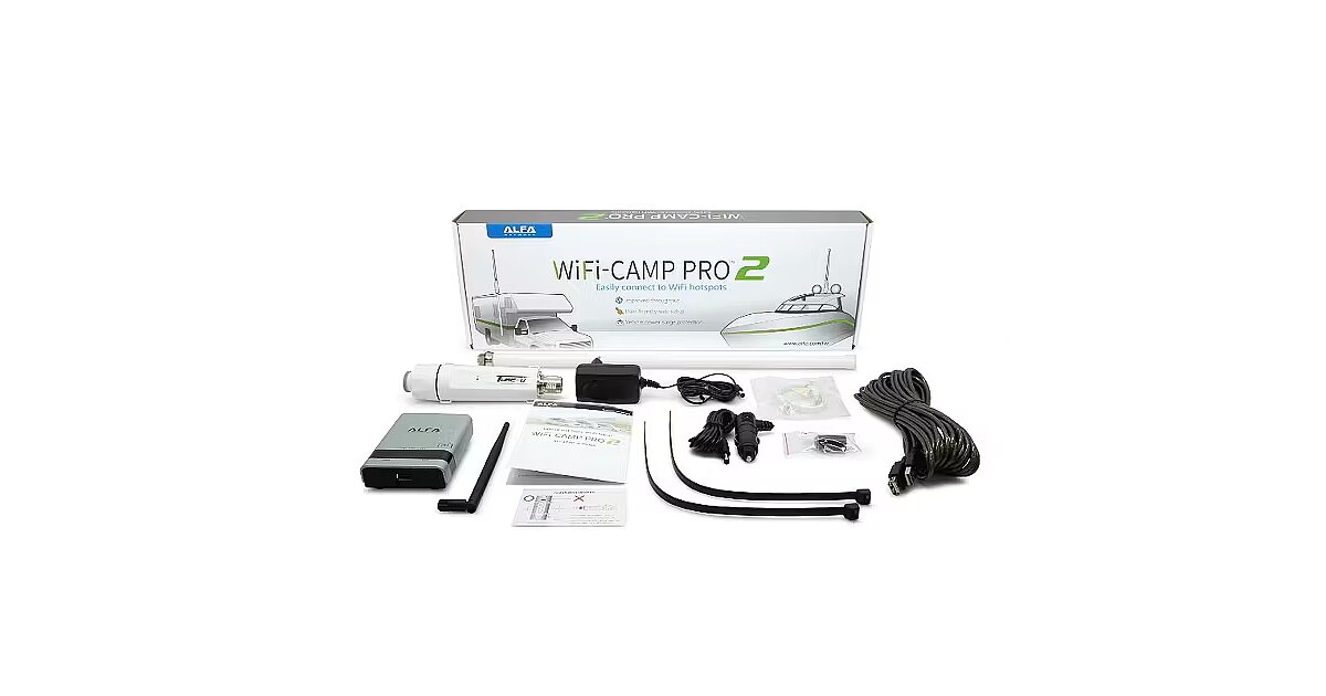 Alfa WiFi Camp-Pro 2 - Long-Range Wi-Fi 802.11b/g/n Extender (WiFiCamp ...