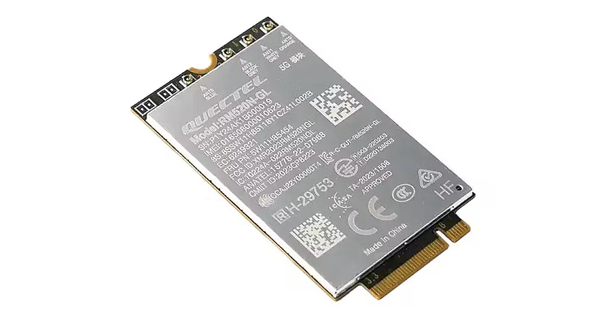 Lenovo ThinkPad Quectel RM520N-GL 5G M.2 WWAN Module (4XC1Q34838)