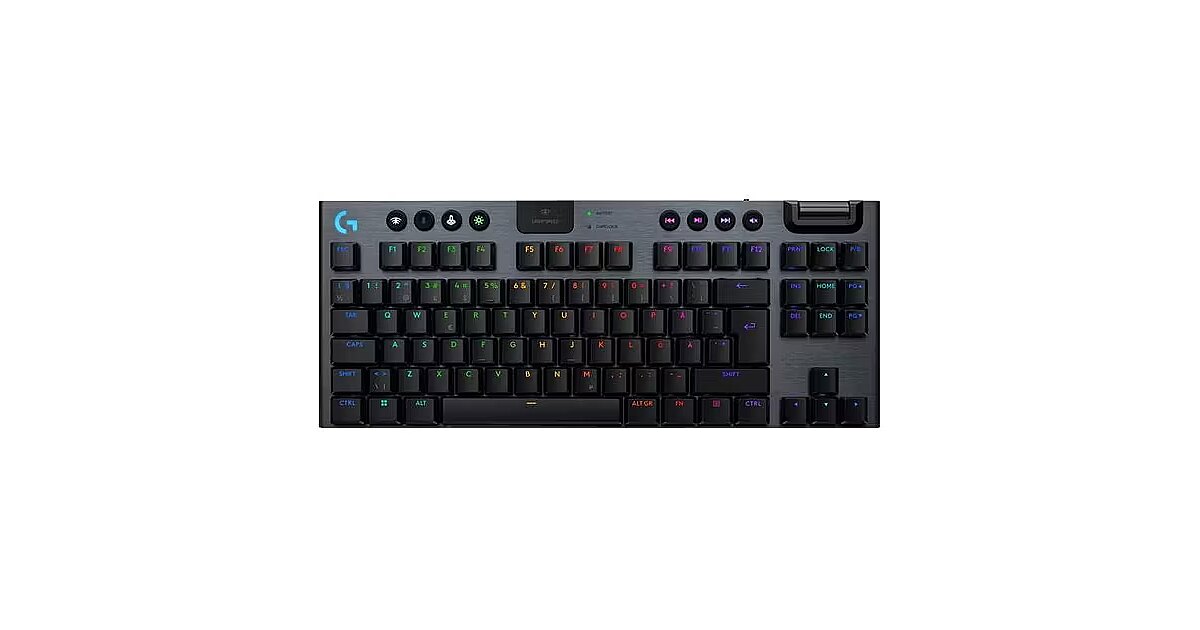 Logitech Keyboard Logitech G915 X LightSpeed TKL Clicky SWE (W), black ...