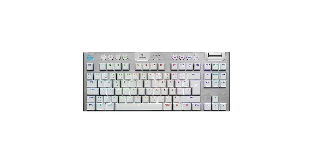 Logitech Keyboard Logitech G915 X LightSpeed TKL Tactile SWE (W), white ...