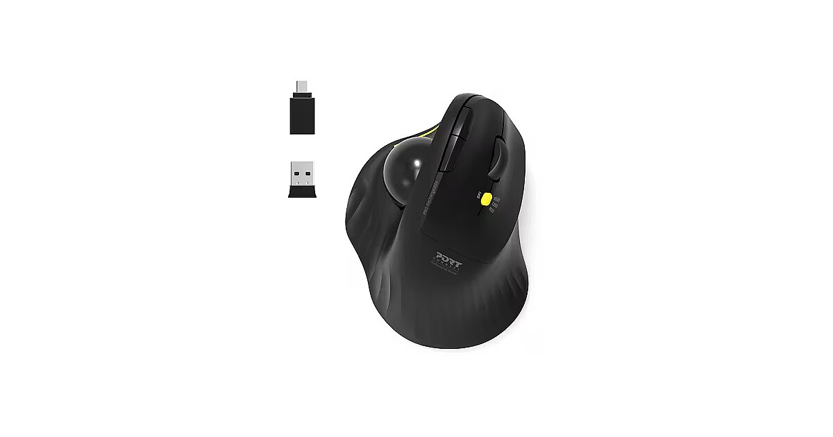 PORT Designs Ergonomic Trackball Mouse (900719)