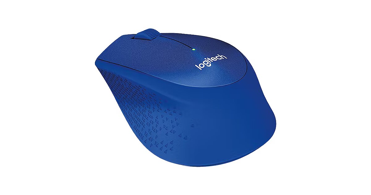 Logitech M330 Silent Plus, RF Wireless, Blue (910-004910)