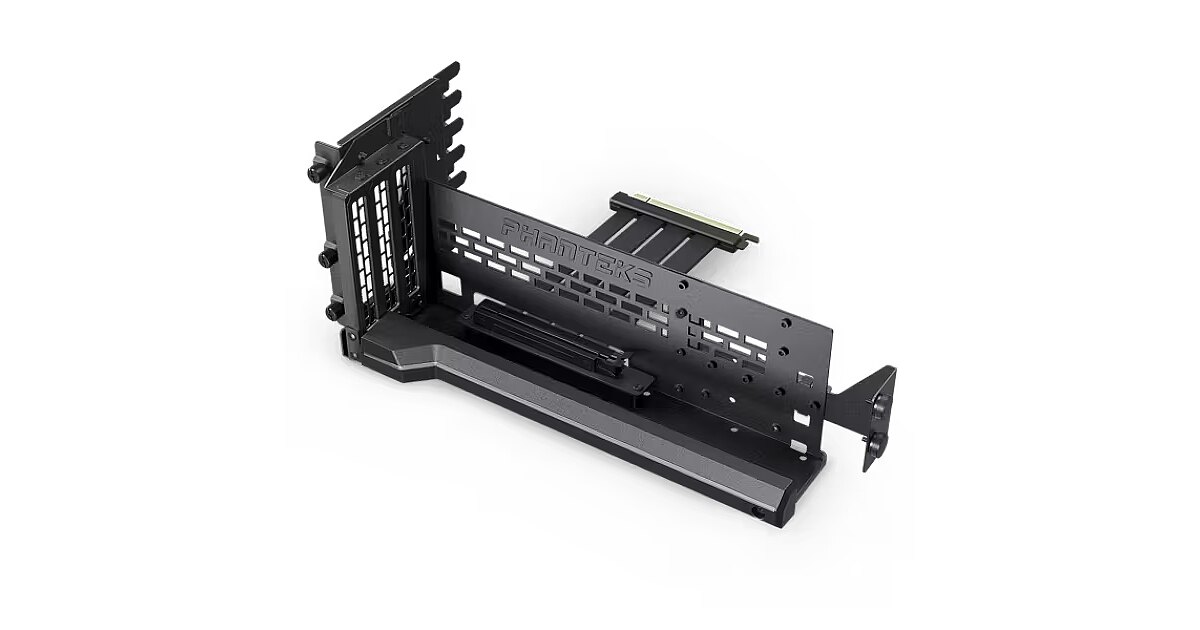 Phanteks Premium Vertical GPU Bracket + PCIe 4.0 x 16 Riser-Cable 220mm ...