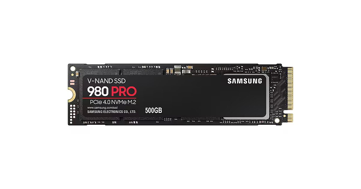 Samsung 980 PRO, 500GB, M.2 Gen4 x4 (MZ-V8P500BW)