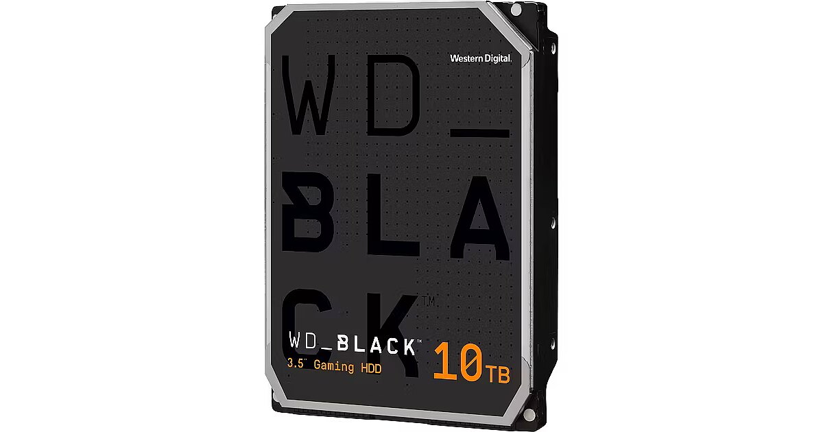 Western Digital 10TB, 7200rpm, 256MB, SataIII, Black, CMR (WD101FZBX)
