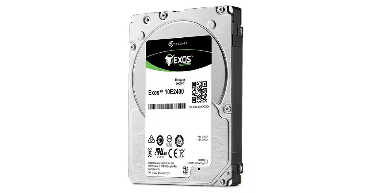 Seagate EXOS 10E2400 600GB 512N 2.5IN 10KRPM SAS 128MB 16GB MLC ...