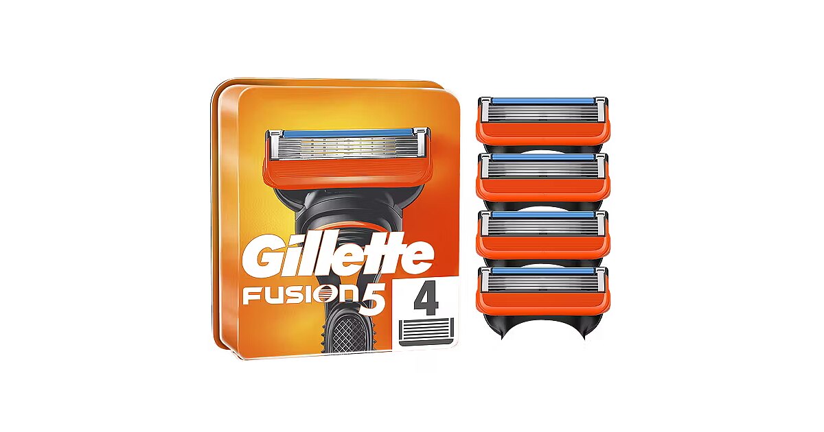 Gillette Fusion5 Skuvekļa Asmeņi Vīriešiem, 4 Rezerves Asmeņi (81766645)