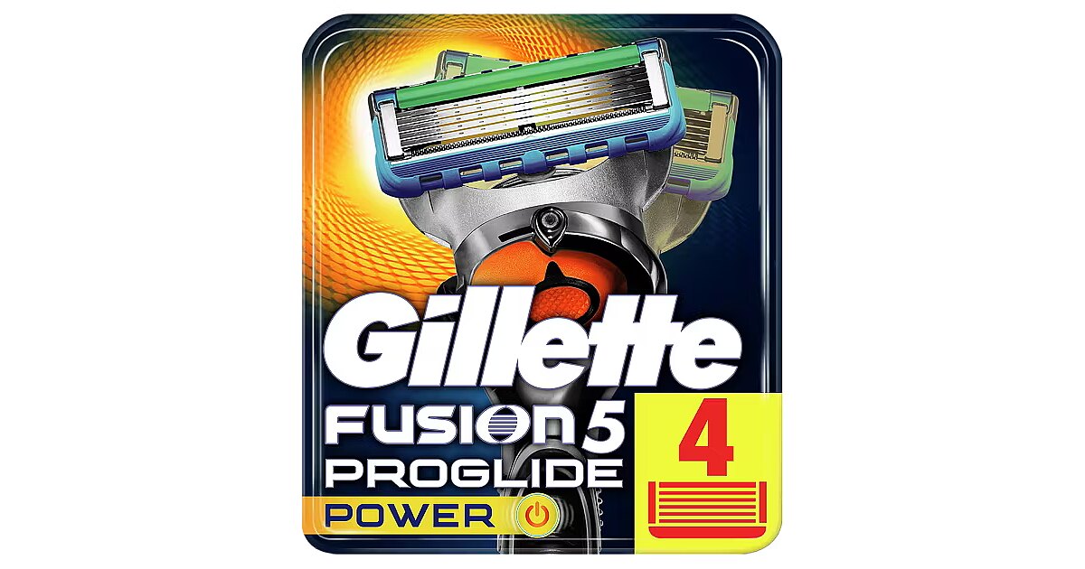 Gillette Fusion Proglide Power Vīriešu Skuvekļa Kasetnes 4 Gab. (81766655)