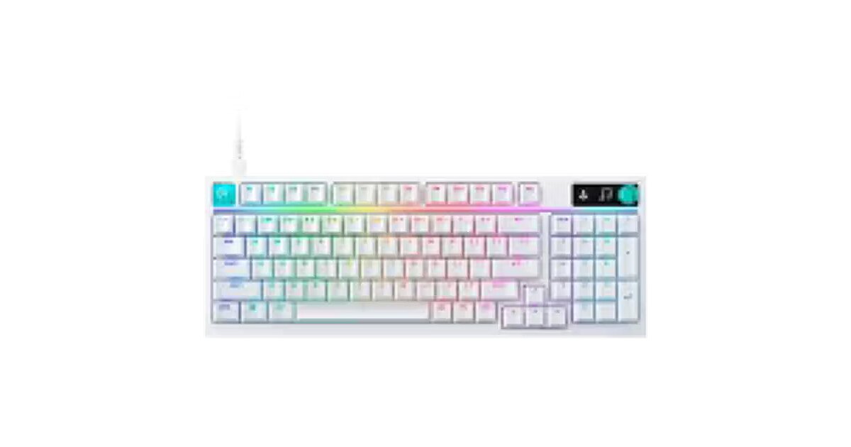 Logitech G316 X 98 Wired Gaming Keyboard - WHITE - US INT'L - USB ...