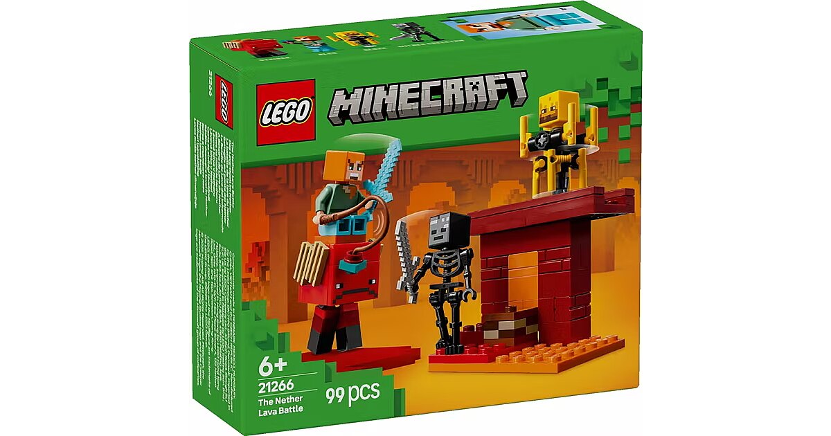 Lego MINECRAFT 21266 The Nether Lava Battle (21266)