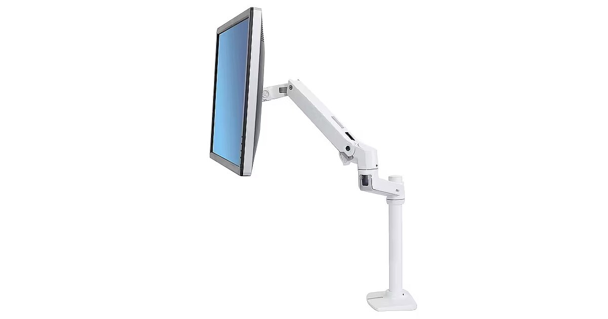Ergotron LX Desk Mount Monitor Arm, Tall Pole, up to 34" (45-537-216)
