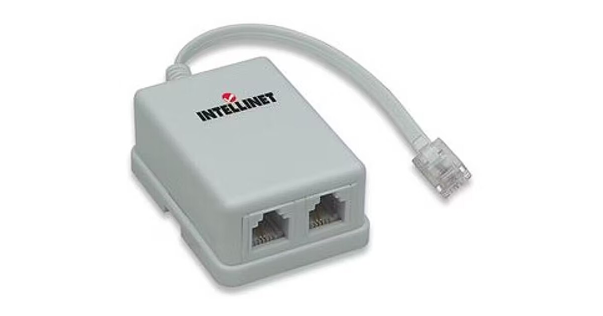 Intellinet ADSL modem splitter adapter (201124)