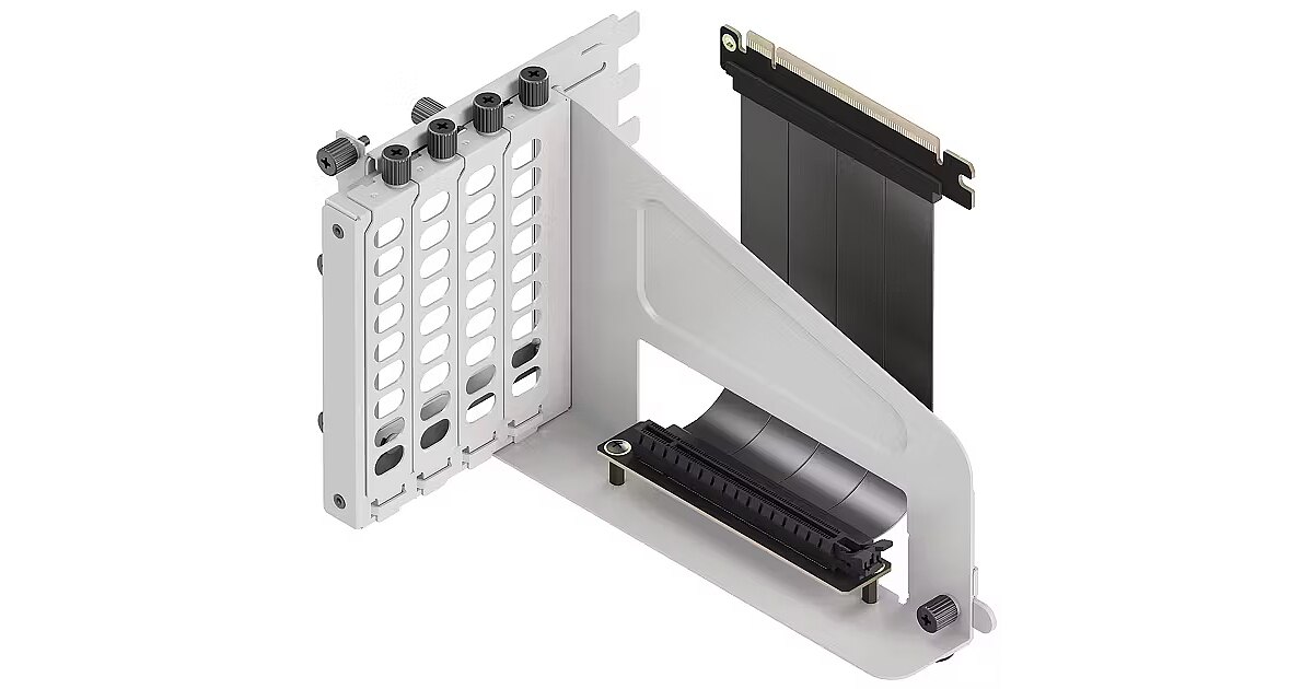 HAVN Universal Vertical GPU Kit, PCIe 5.0 Riser Cable, White (HVN-AS ...