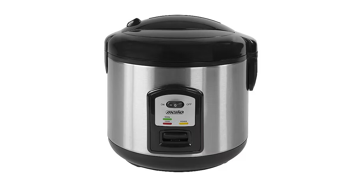 Mesko Rice cooker MS 6411 1000 W, 1.5 L, Black/Stainless steel (MS 6411)