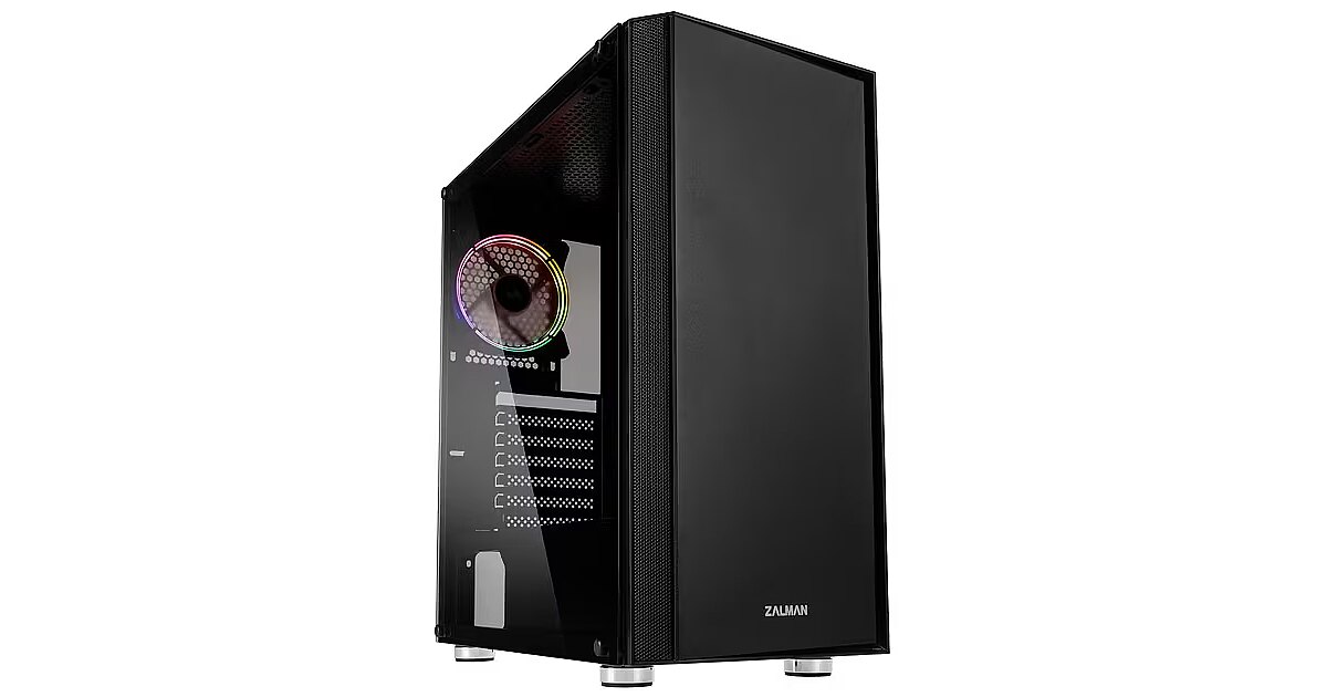 Zalman R2, Tempered Glass, Black (R2 BLACK)