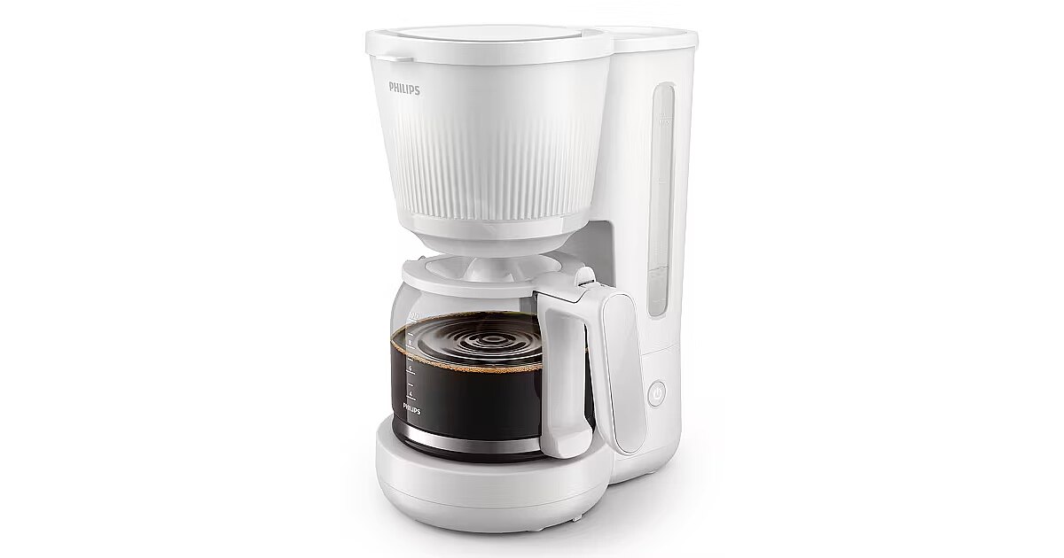 Philips drip filter coffee machine, White (HD7411/00)
