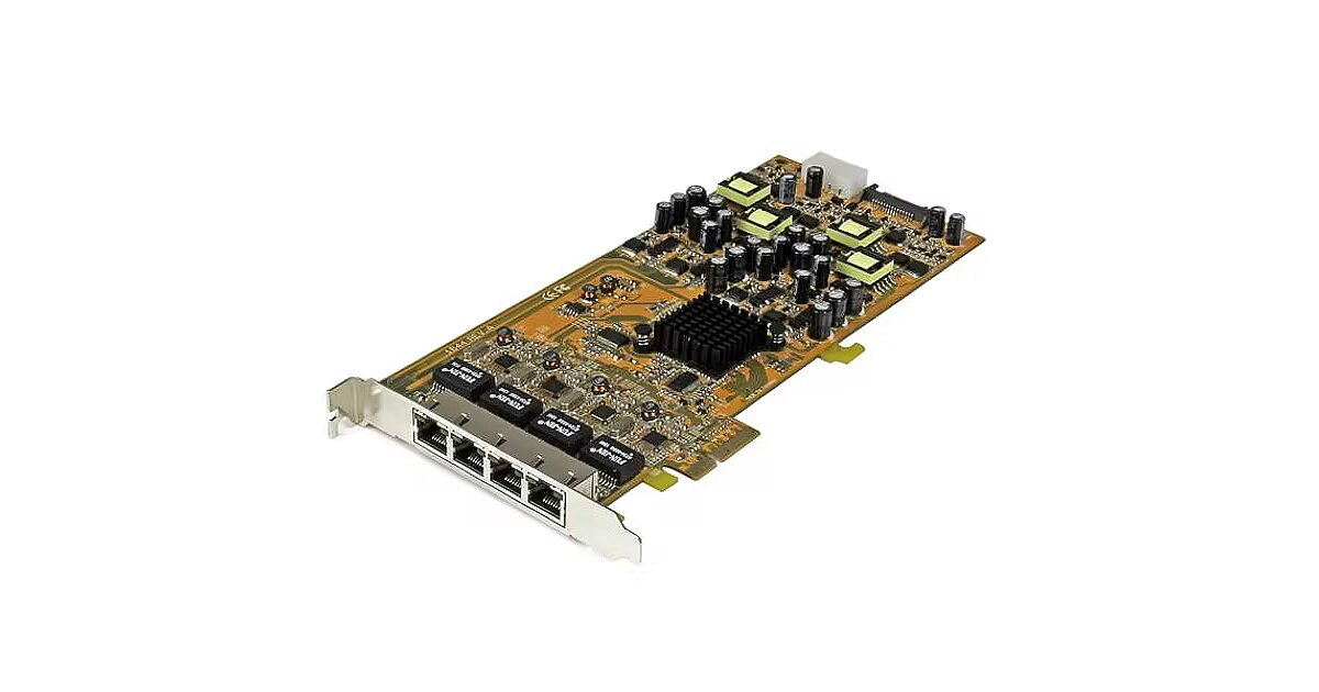 Startech 4 PORT GIGABIT POE PCIE NIC CARD W/ POE (ST4000PEXPSE)