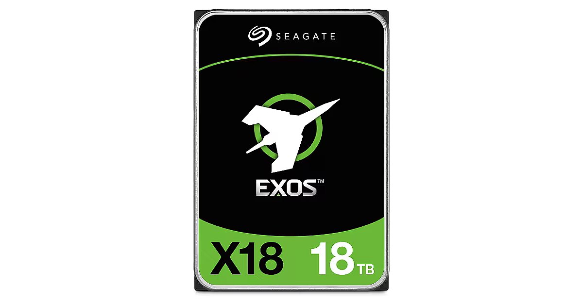 Seagate 18TB, 7200rpm, 256MB, SATAIII, EXOS X18, CMR SE (ST18000NM000J)