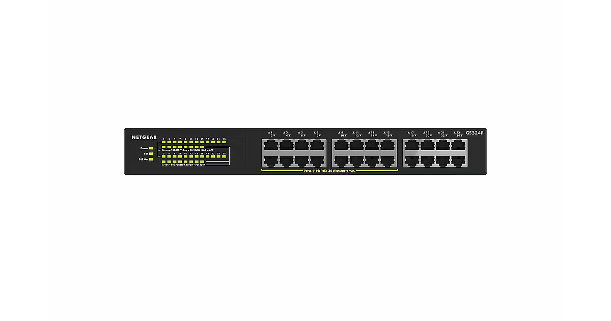 Netgear GS324P, 24x 1Gb PoE (GS324P-100EUS)