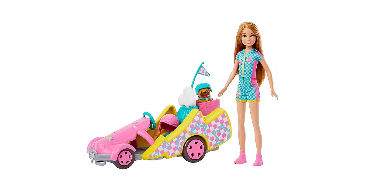 Barbieri Mattel Barbie Family & Friends Stacie Go-Kart Doll (HRM08)