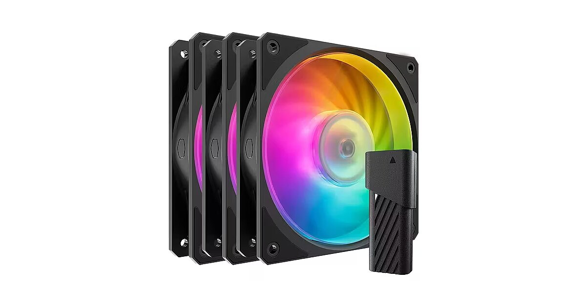 Cooler Master Mobius 120P ARGB, 120mm, Black, Triple-Pack (MFZ-M2DN ...