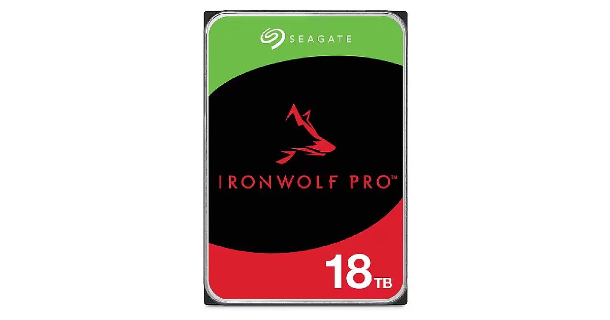 Seagate 18TB, 7200rpm, 256MB, SATAIII, IronWolf Pro, CMR, Helium ...