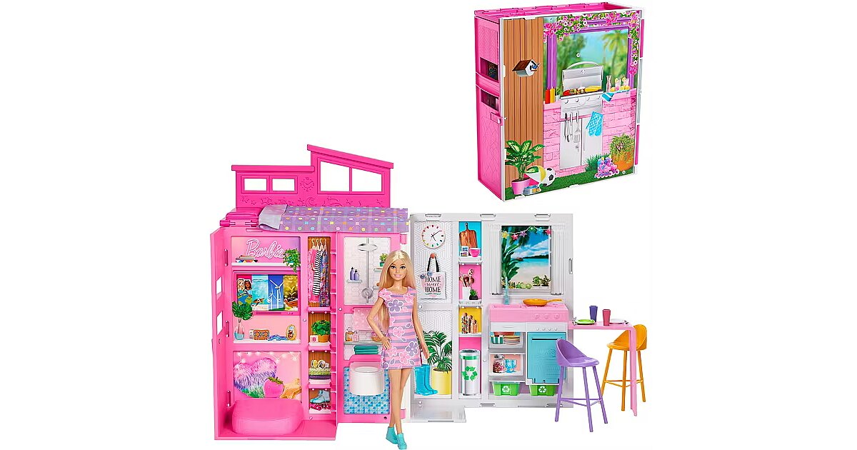 Barbieri Mattel Barbie Holiday House Playset, Backdrop (HRJ77)
