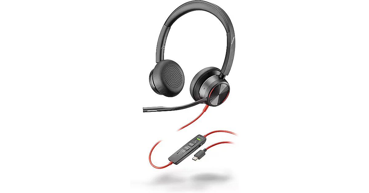Hewlett Packard Poly Blackwire 8225 Stereo USB-C Headset (8X223AA)