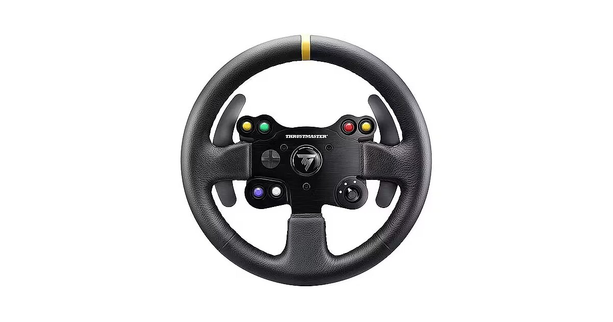 Thrustmaster Leather 28 GT Wheel Add-on, black - Simulator steering ...