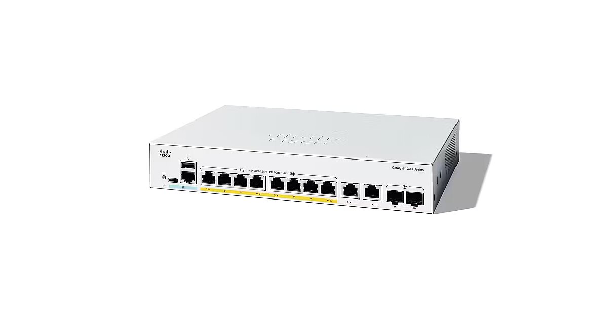 CISCO CATALYST 1300 8-PORT POE 2X1G COMBO (C1300-8FP-2G)
