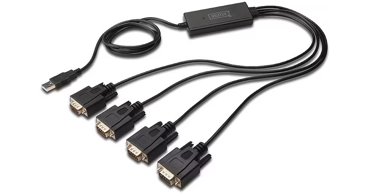 Digitus USB 2.0 to 4x Serial (RS-232) Cable (DA-70159)