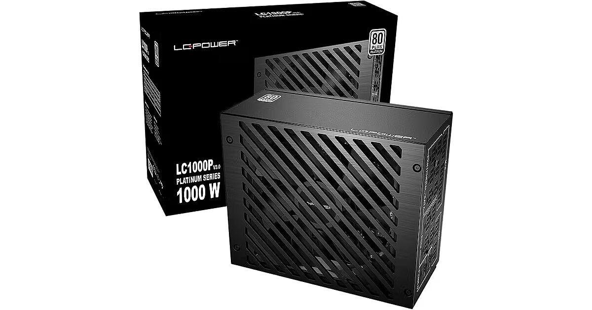 Lc-power LC1000P V3.0, 1000W, 80PLUS Platinum (LC1000P V3.0)