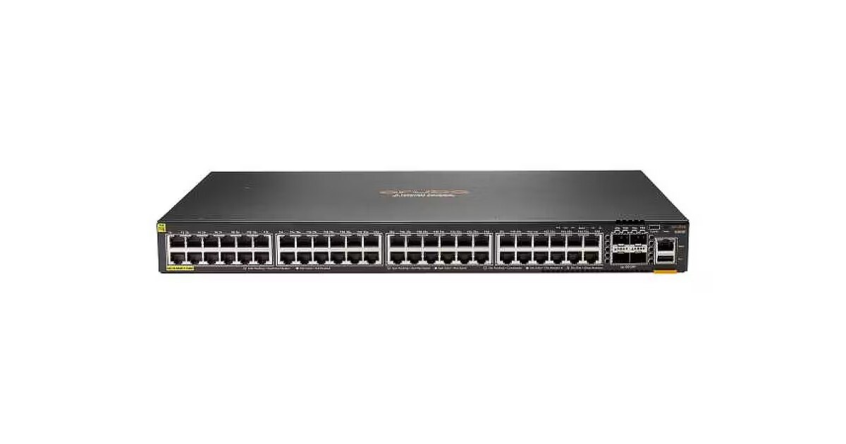 Hewlett Packard Aruba Networking CX 6200F, 48G Class-4 PoE 4SFP ...