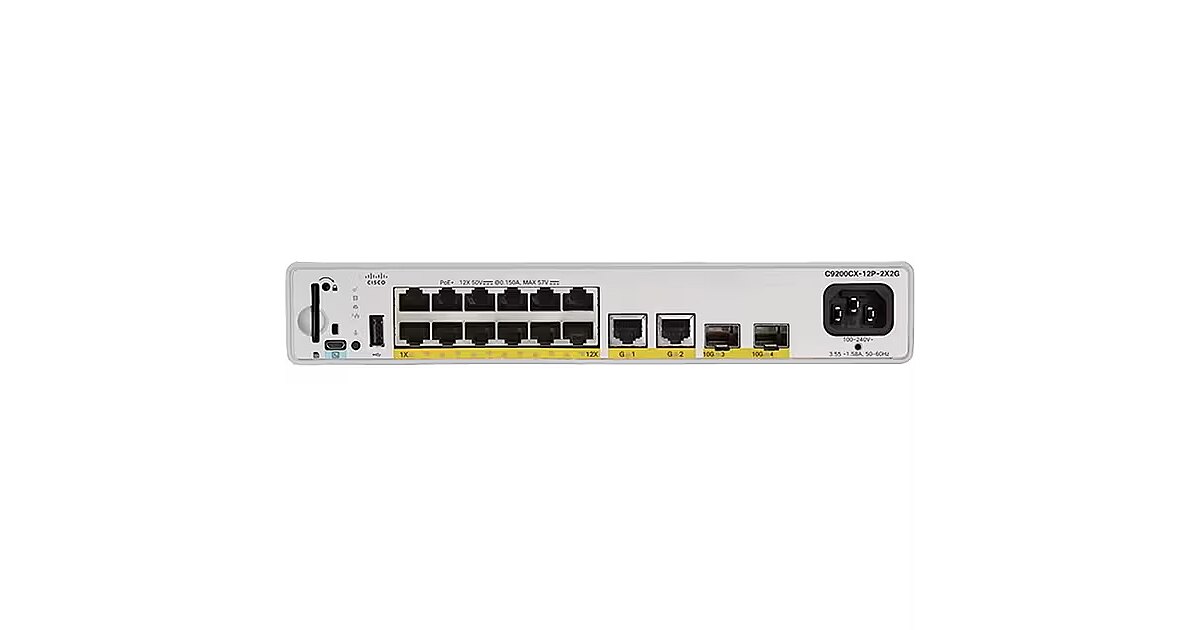 CISCO CATALYST 9000 COMPACT SWITCH 12 PORT POE (C9200CX-12P-2X2G-A)