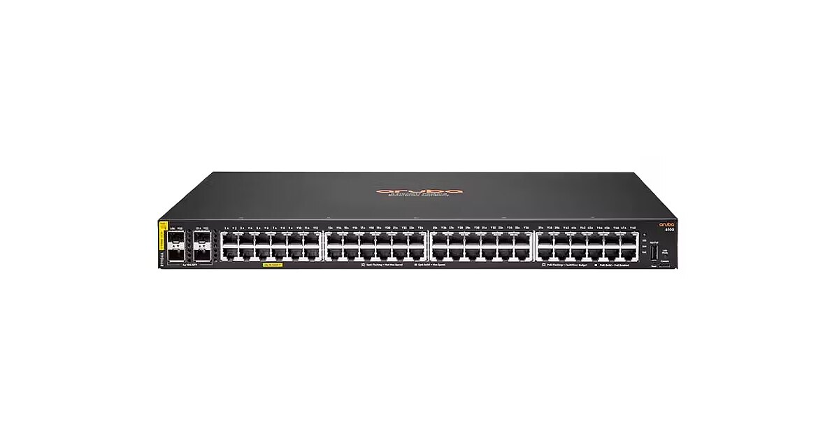 Hewlett Packard Aruba Networking CX 6100, 48G Class4 PoE 4SFP+ (R9Y04A#ABB)