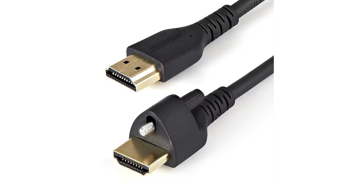 Startech HDMI Cable, Locking Screw, 1m (HDMM1MLS)