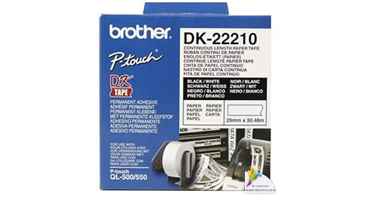 Brother DK-22210, 29mm x 30.48m Tape roll paper (DK22210)