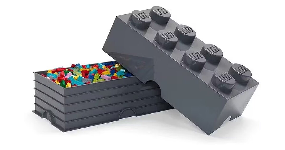 Lego Storage Brick 8, Dark Grey (40041754)