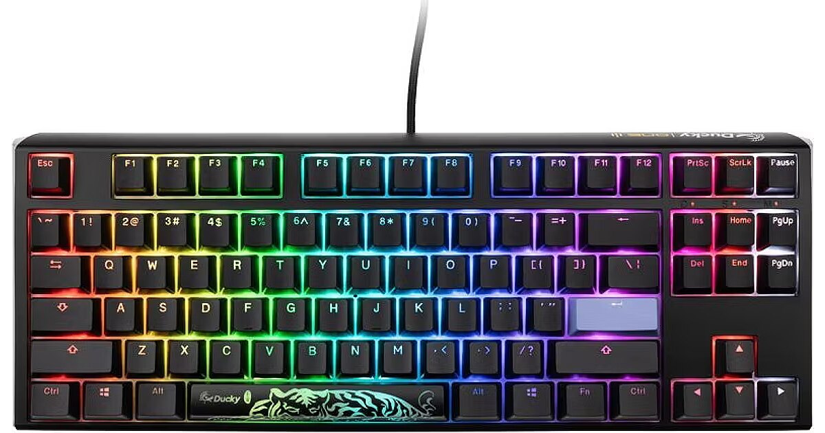 Ducky One 3 Classic Black TKL PBT, MX Blue (DKON2187ST-CUSPDCLAWSC1)