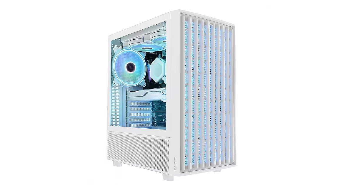 Modecom Breeze ARGB Flow, Tempered Glass, White (AT-BREEZE-MG-ARGB-20 ...