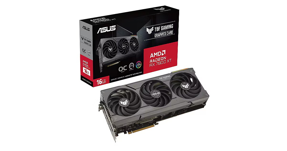Asus Radeon RX 7800 XT, 16GB GDDR6, TUF Gaming OC (TUF-RX7800XT-O16G ...