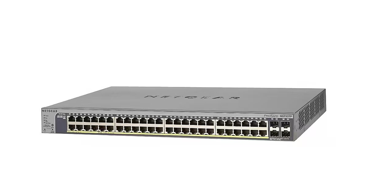Netgear GS752TP, 48x 1GE PoE 4xSFP (GS752TP-300EUS)