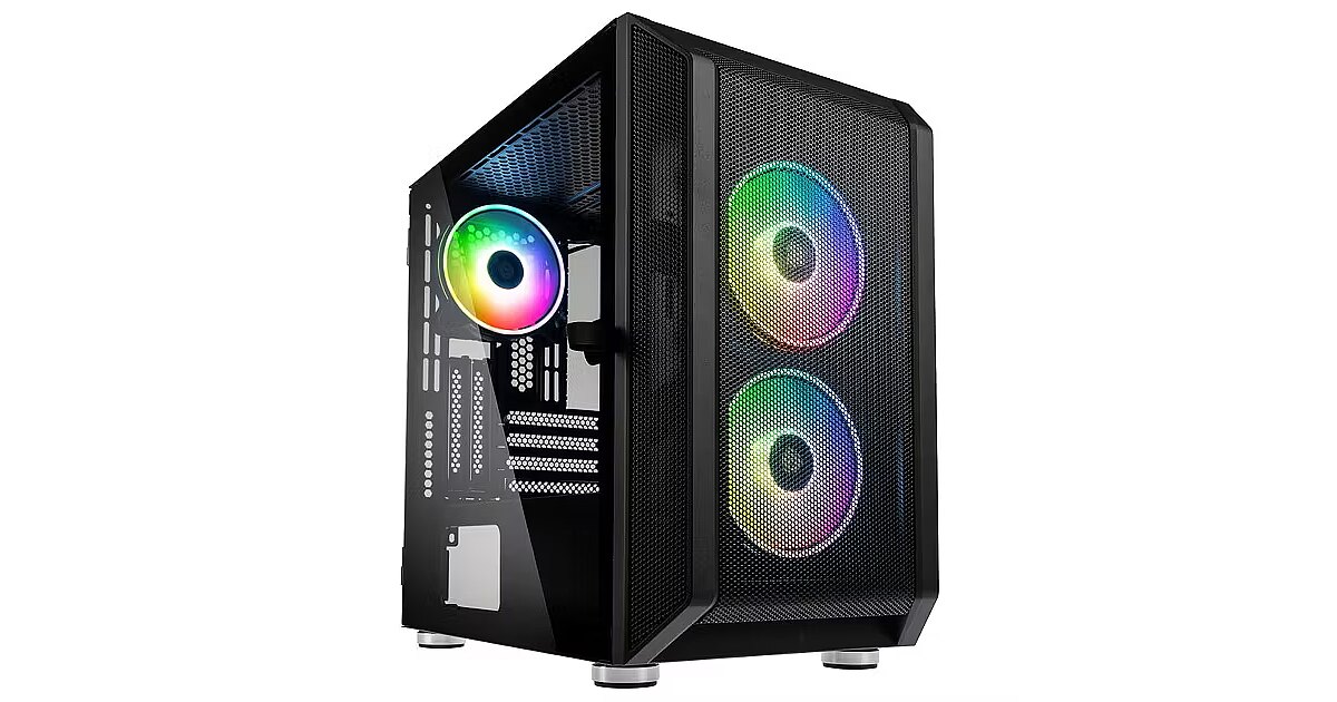 Kolink Citadel Mesh RGB, Tempered Glass, Black (CITADEL MESH RGB)