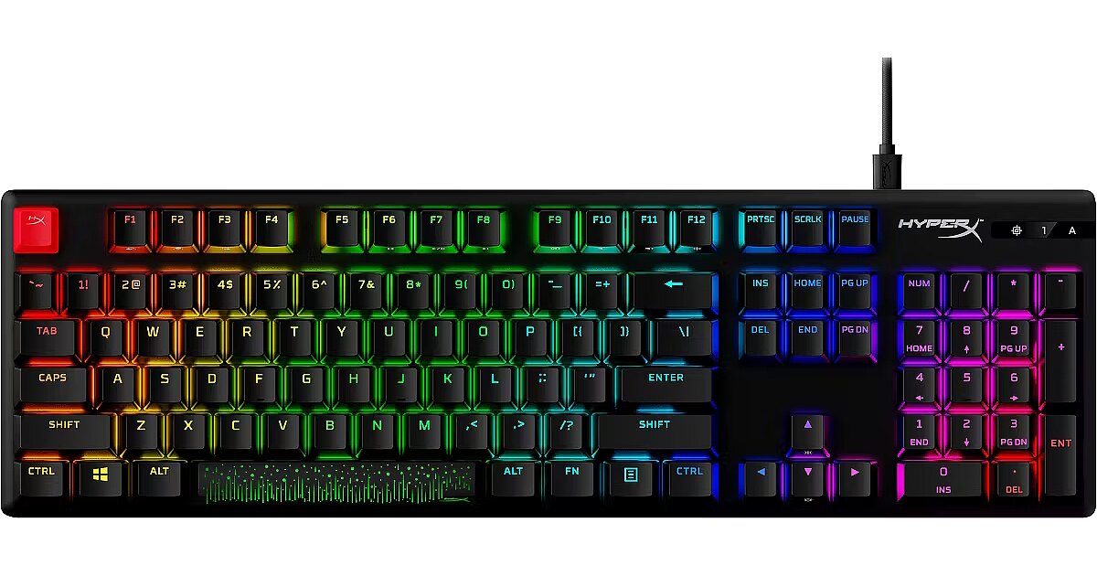 HyperX HP HyperX Alloy Origins Mechanical Gaming Keyboard PBT RGB ...