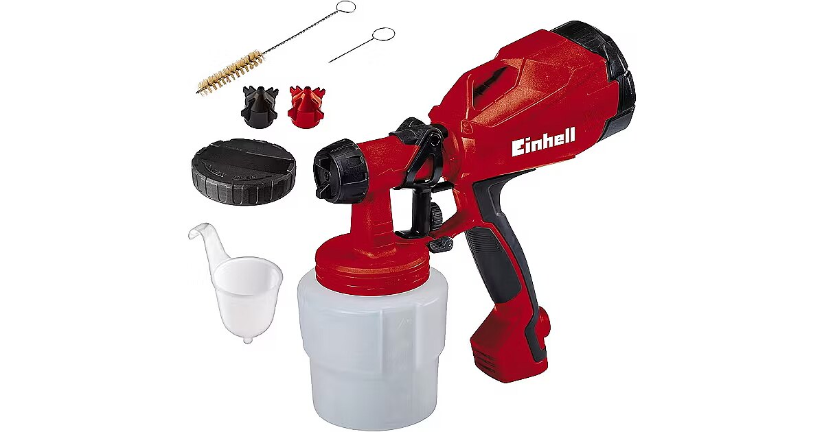 Einhell Paint spray gun TC-SY 400 P (red/black, 400 watts) (4260005)