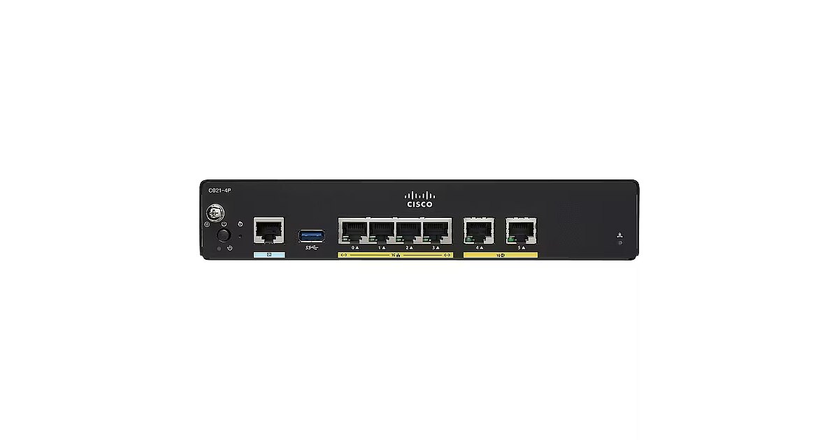 CISCO ISR 900 ROUTER (NON-US) 4G LTE HSPA+ FOR EU IN (C921-4PLTEGB)